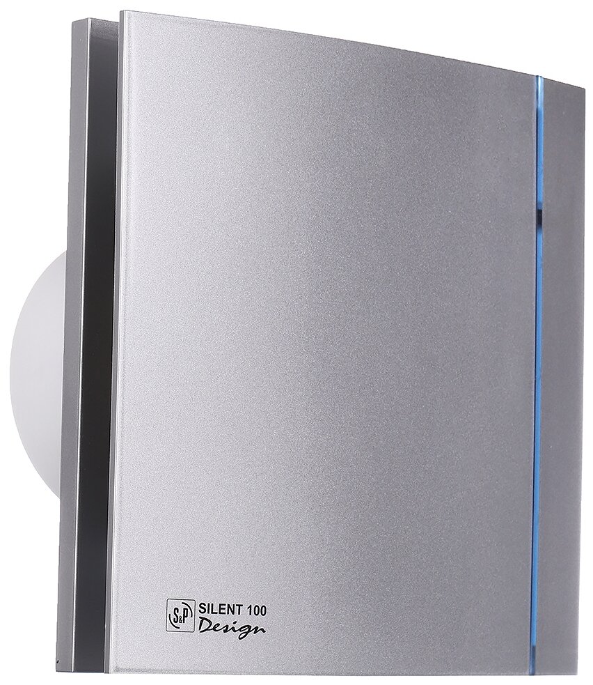 Вентилятор вытяжной Soler & Palau SILENT-100 CZ DESIGN 8 Вт 85 куб. м/ч 100 мм Silver