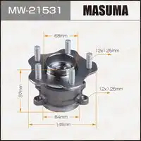 MASUMA MW-21531 (432024BA0B / 432024BF0A) узел ступичный x-trail, serena / t32r, nc26