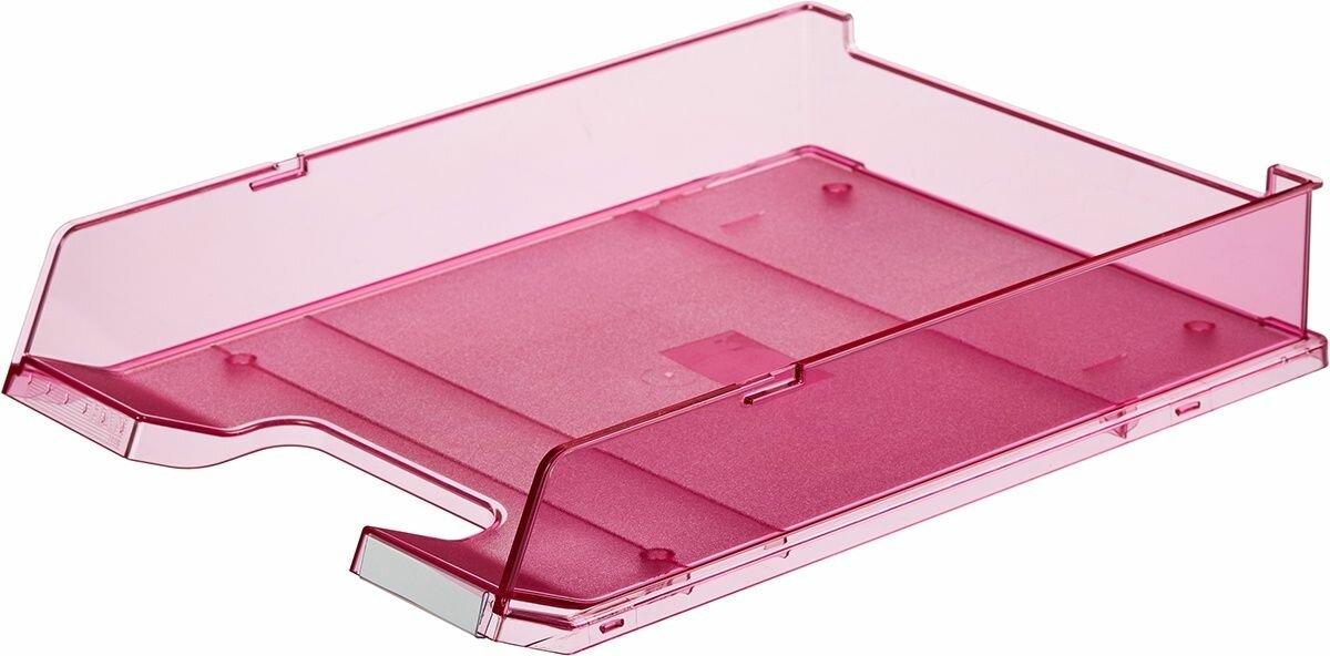 Лоток для бумаг Han с индивидуальным окном, прозрачно-малиновый