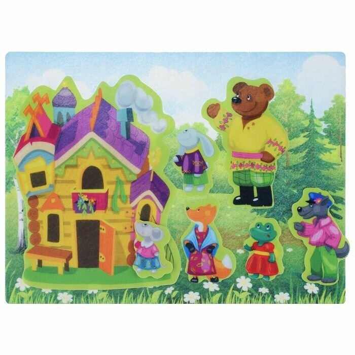 Игра на липучках Десятое Королевство Театр из фетра "Теремок", европодвес (03959)