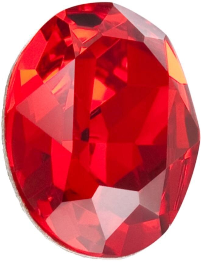 Стразы неклеевые PRECIOSA 8х6 мм, стекло, 12 шт, красные, 90070 (435-12-601)