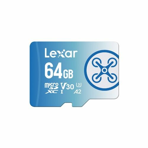 LMSFLYX064G-BNNNG Карта памяти 64ГБ Lexar FLY High-Performance 1066x microSDXC UHS-I, скорость 160МБ/s чтения 60МБ/s записи C10 A2 V30 U3