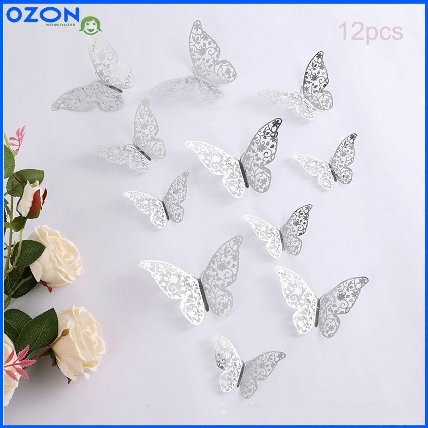 Светящиеся Наклейки На Стену Для Домашнего Декора Интерьерные Бабочки 3d