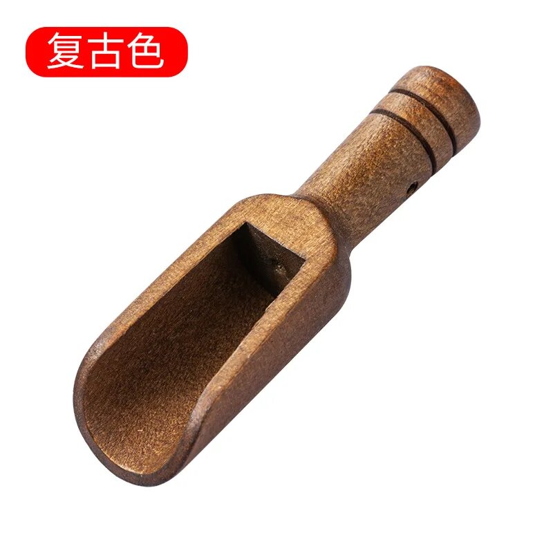 Деревянная мини-ложка для соли D