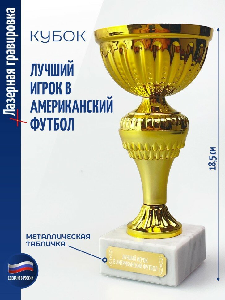 Кубок "Лучший игрок в американский футбол" (18,4 см)