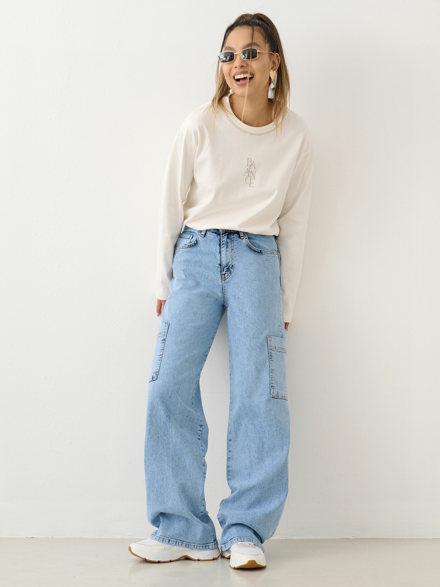 Джинсы карго 