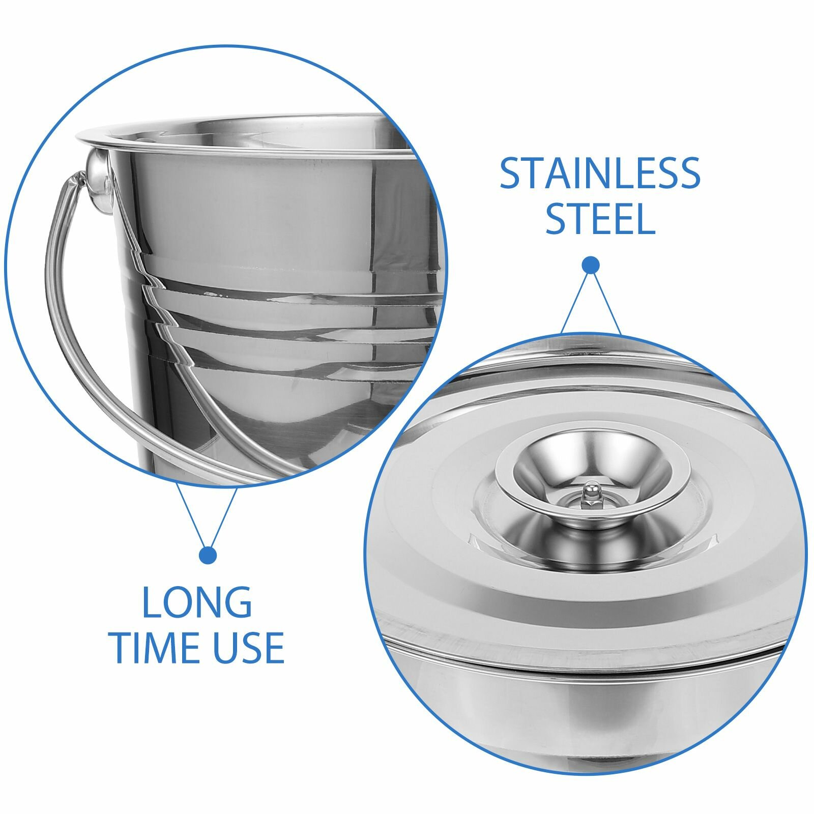 Ведро Для Пепла С Крышкой Ведро Для Углей Для Барбекю 24x24x23 Cm Серебристый