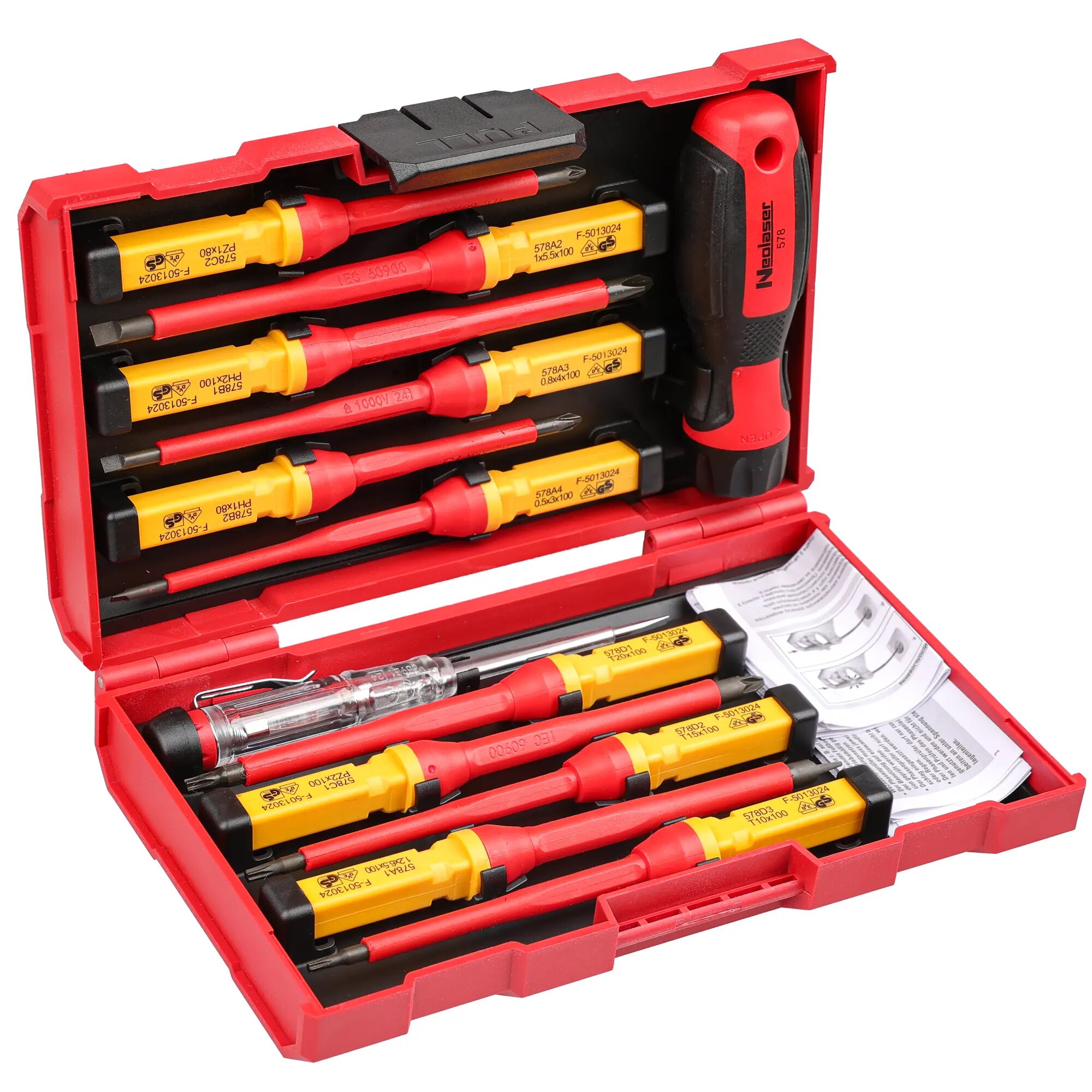 Neolaser NLH2309 набор отверток 13 шт для точной сборки и ремонта электроники