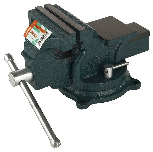 Тиски слесарные 100мм, поворотные, Sturm! 1075-01-100
