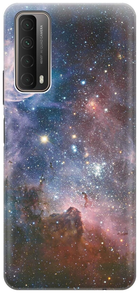 Силиконовый чехол Космос на Huawei P Smart (2021) / Хуавей П Смарт (2021)