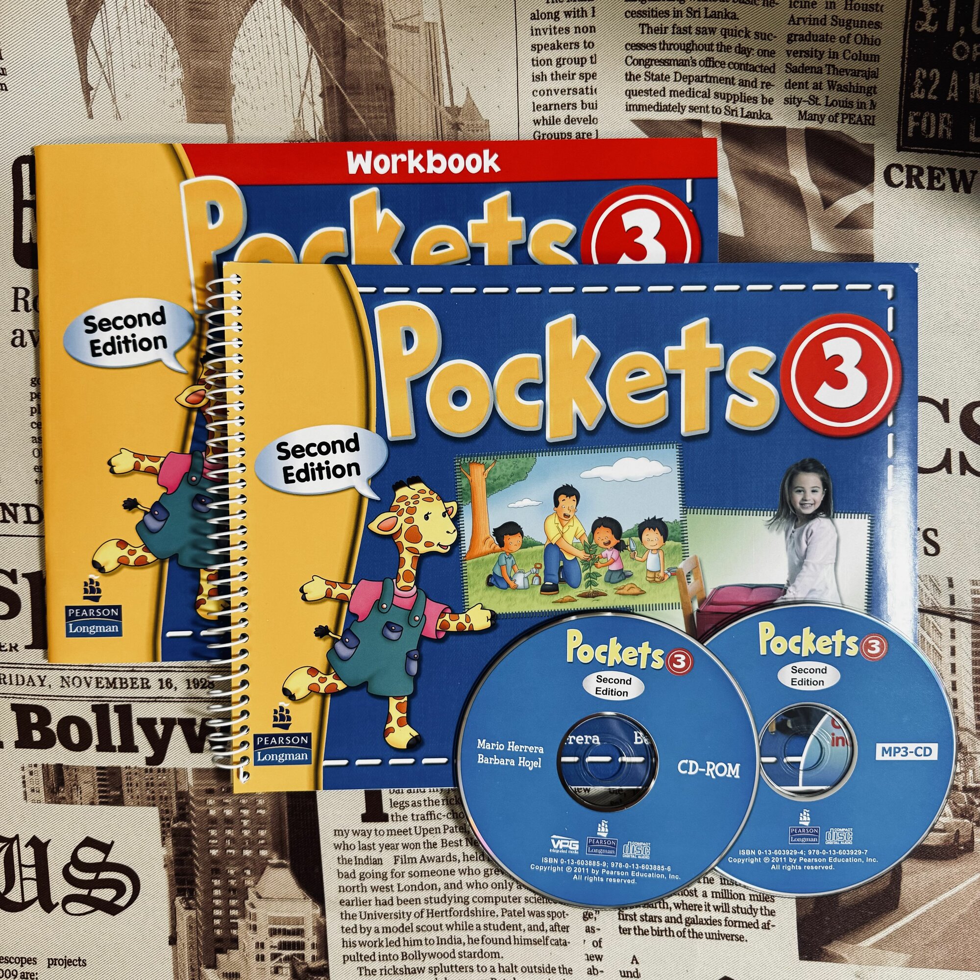Комплект Pockets 3 (2nd edition) SB+WB+2CDs