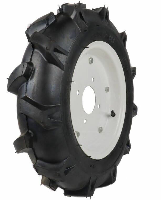 Колесо для мотоблока 4,00-10 "Ёлочка" в сборе с диском (4отв.)