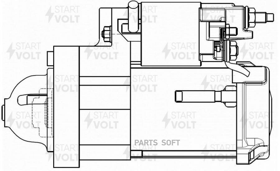 STARTVOLT LST-2613 Стартер для а/м BMW X1 F48 (14-) 2.0D 1 9кВт (LSt 2613) ()