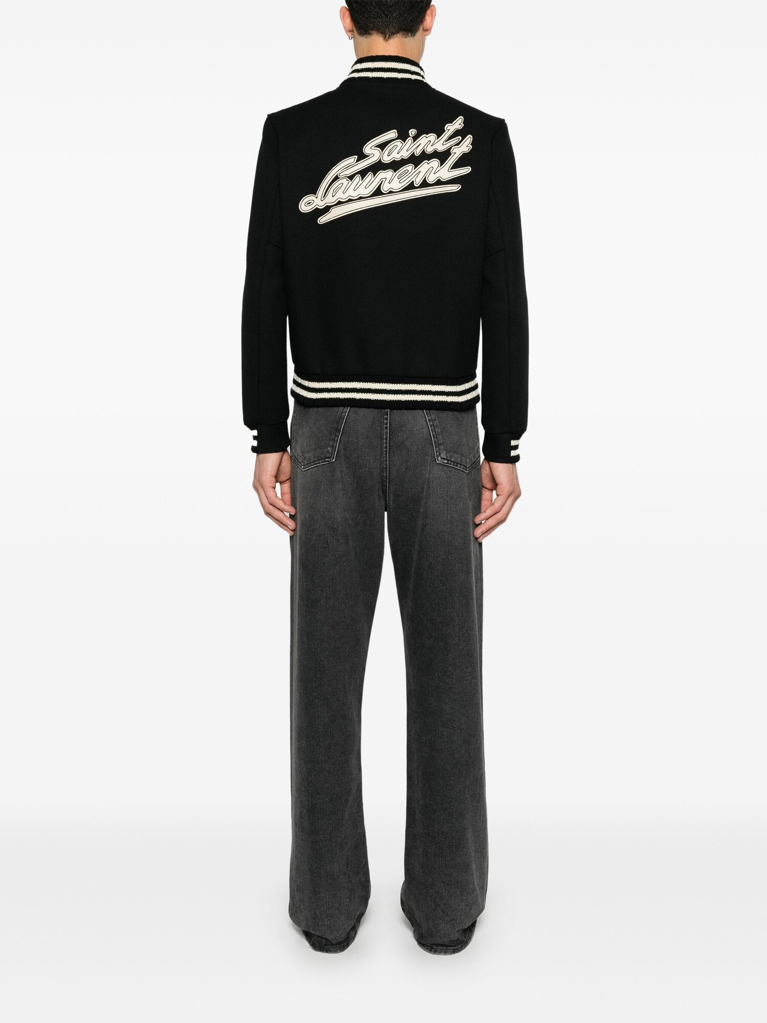 Куртка Saint Laurent Teddy, размер 48, black/black — фото 1