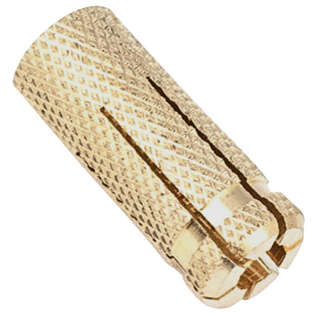 Анкер латунный 12 мм, комплект 1 шт, крепежный элемент для бетона и кирпича и монтажа