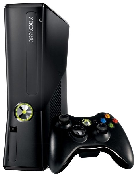 Microsoft Xbox 360 S 250 ГБ HDD, черный , с 35 встроенными играми и кинектом