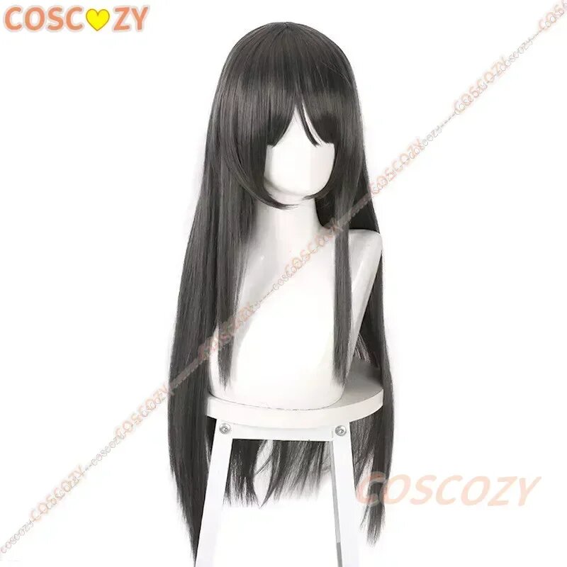Косплей костюм Homura Akemi из аниме Puella Magi Madoka Magica Черный, XXL, Wig only