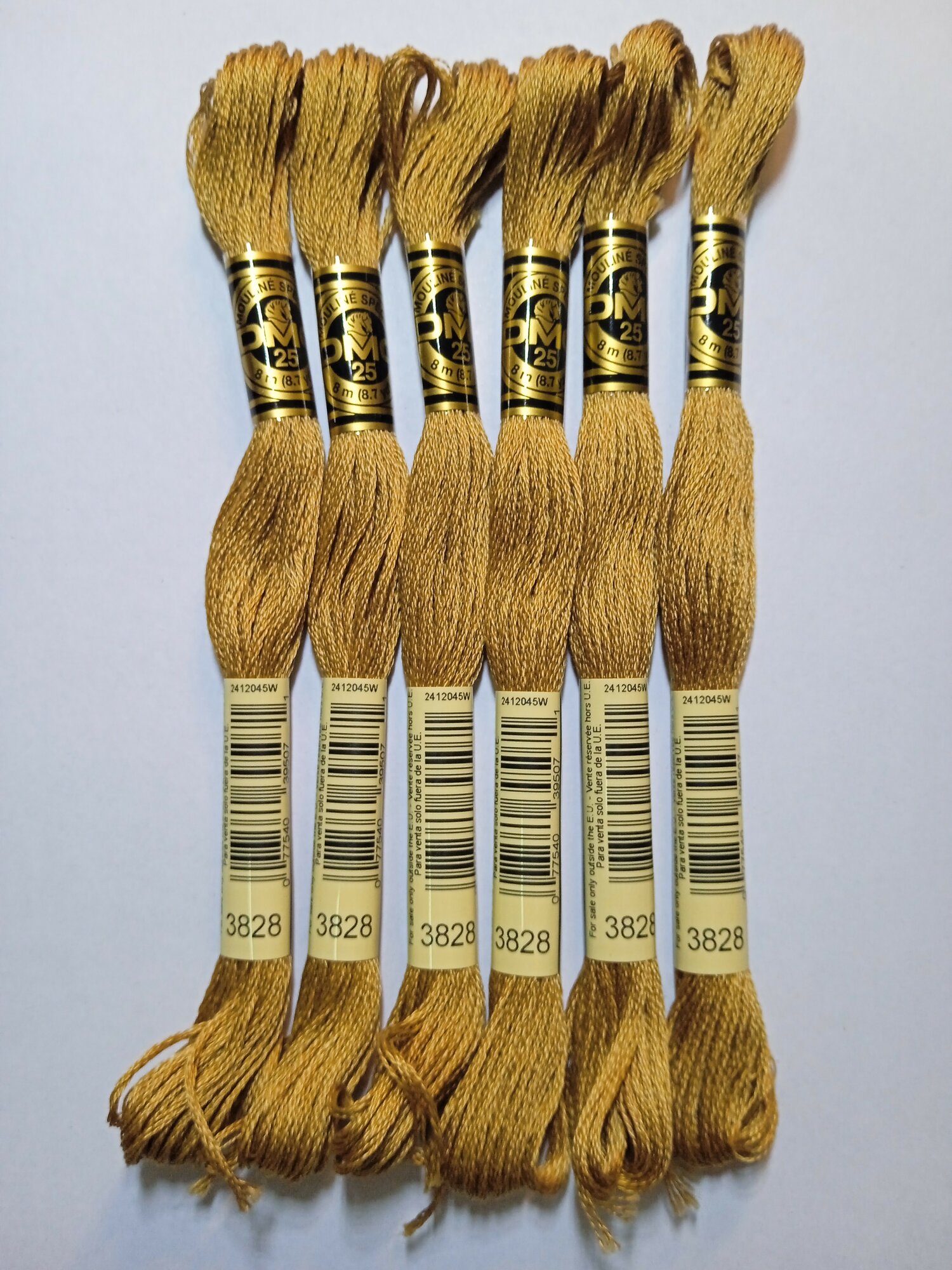 Набор ниток мулине, 8 м, 6 шт DMC-3828_6