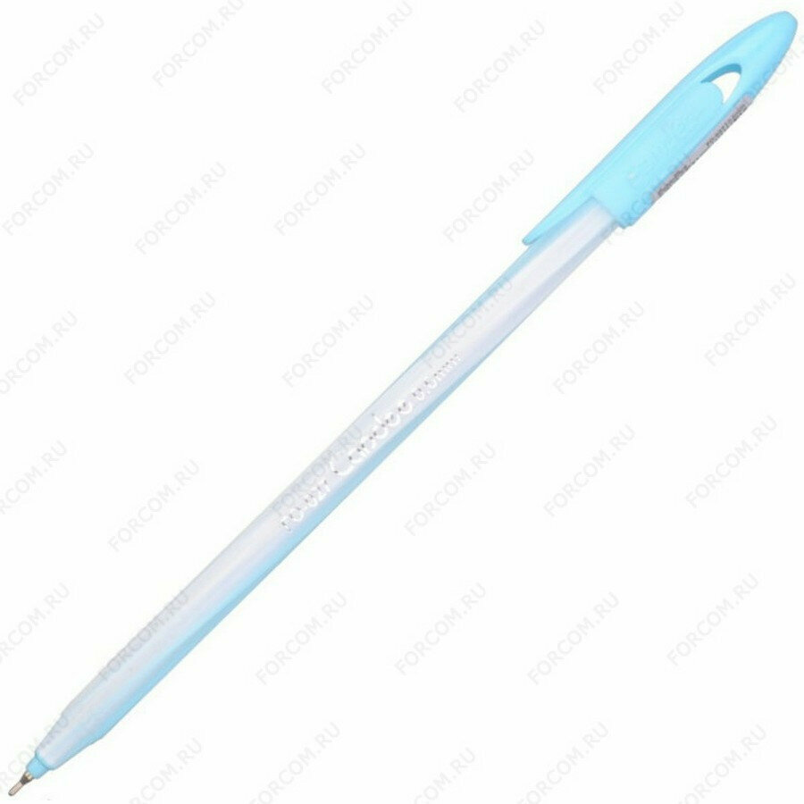 Ручка шариковая Flexoffice Candee 0,6 мм, корпус голубой, Синяя, 1 шт. (FLEXOFFICE FO-027LBB BLUE)