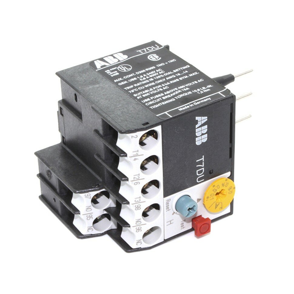 ABB T7DU-0.16 1SAZ111301R0001 Тепловое реле перегрузки 0,1-0,16А