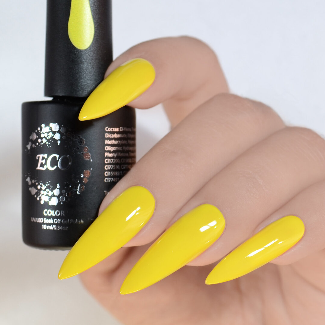 Гель лак для ногтей №141 Основная (шеллак), желтый, 10мл