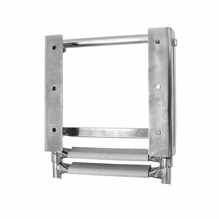 Трап телескопический выдвижной, 2 серых ступени (ширина 285 мм.) (10269448)