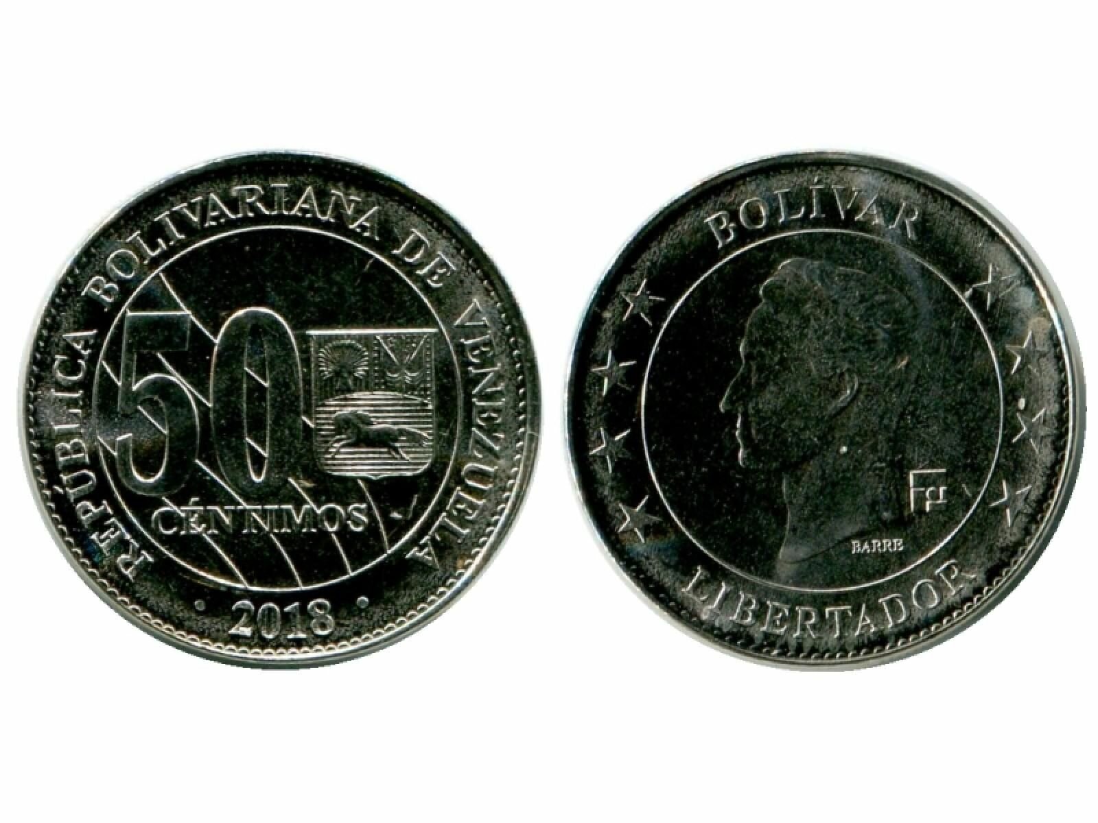 50 сентимо Венесуэлы 2018 г.