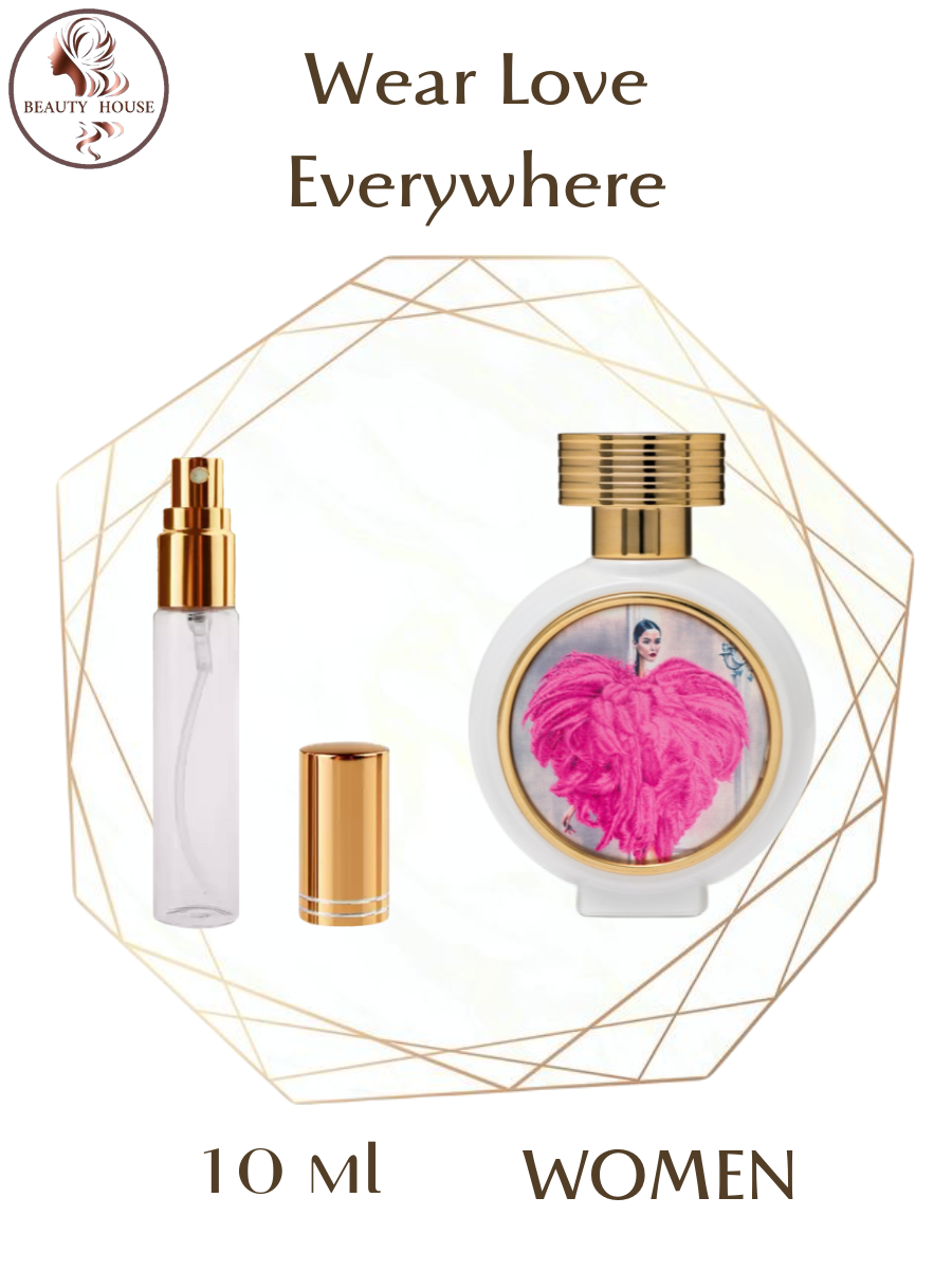 Духи парфюм Wear Love Everywhere спрей 10 мл женские, цветочные