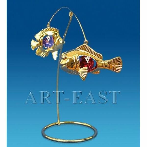 Фигурка Пара рыбок с цв. кр. A10560 Crystal Temptations, Металл, кристалл