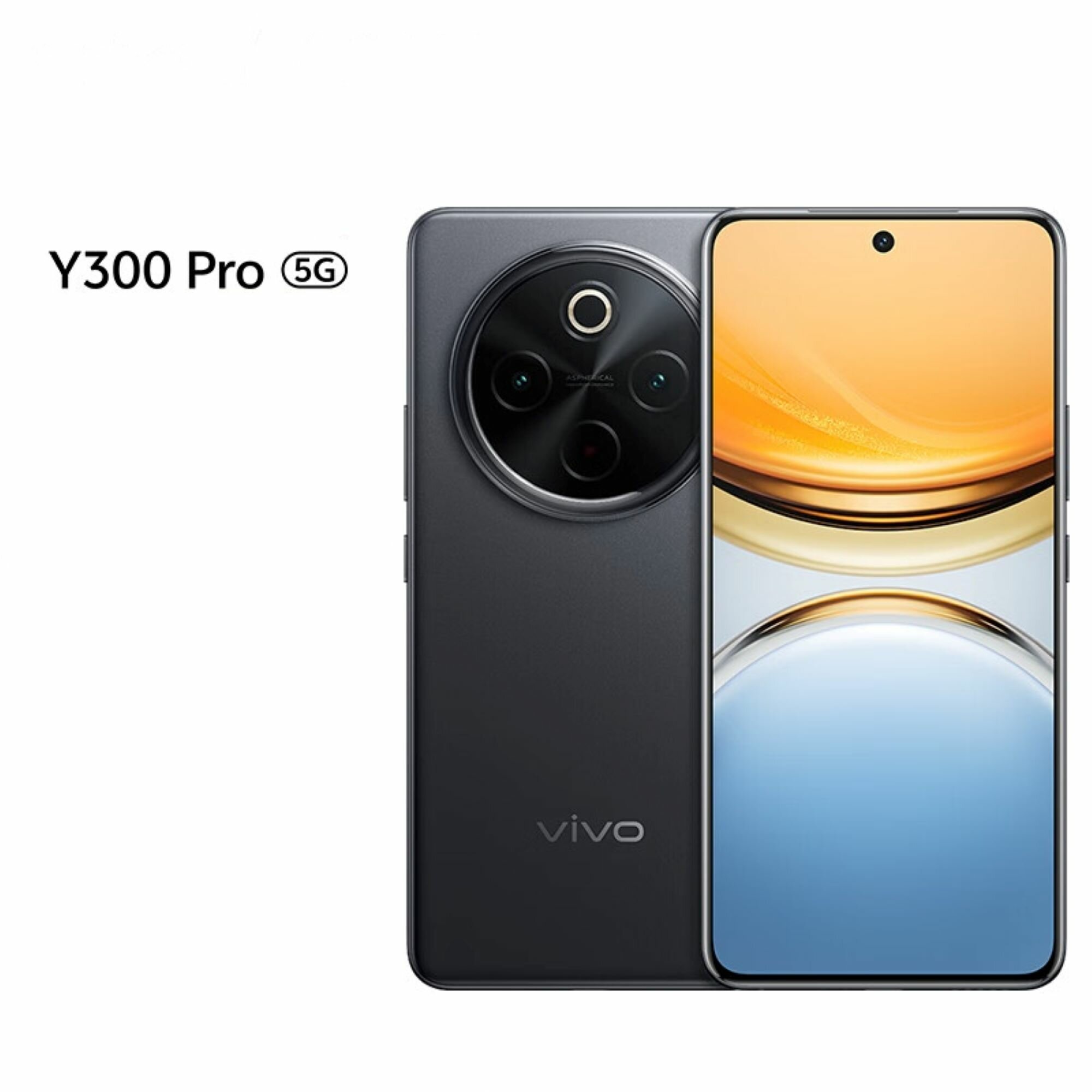Vivo Y300 Pro, черное， 5g смартфон, 8 ГБ+128 ГБ, 6,77 дюйма, 6500 мАч, Android 14，