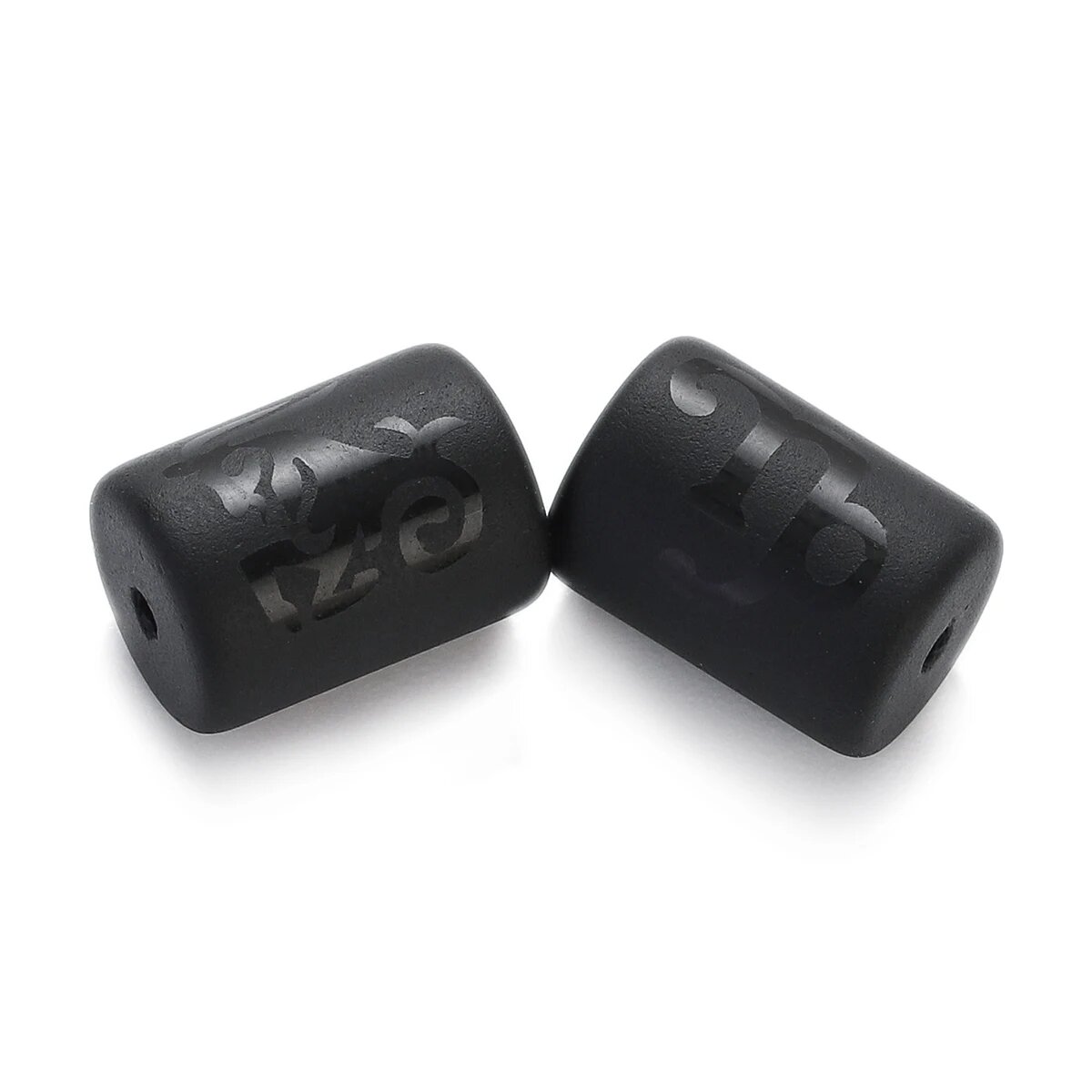 Бусины из черного оникса 12 штук 2pcs, Capricornus