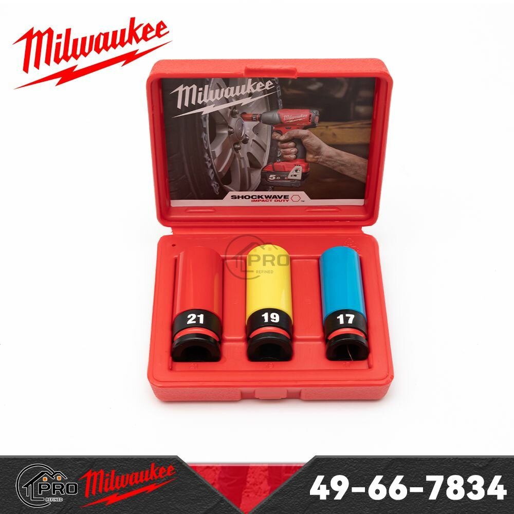 Milwaukee Набор головок 1/2SHOCKWAVE