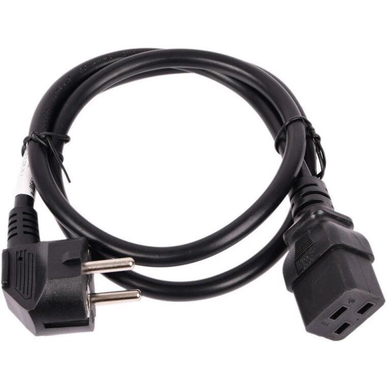 Кабель питания Schuko - C19, 5м, Lanmaster (LAN-PP19/SHA-5.0-BK)
