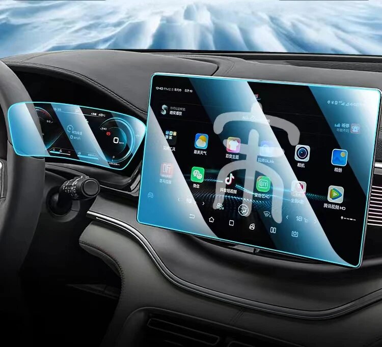 Для BYD Song PLUS-dmi 2021 2022, автомобильный GPS-навигатор, центральный сенсорный дисплей и приборная панель, защитная пленка из закаленного стекла 15.6 inch 1set
