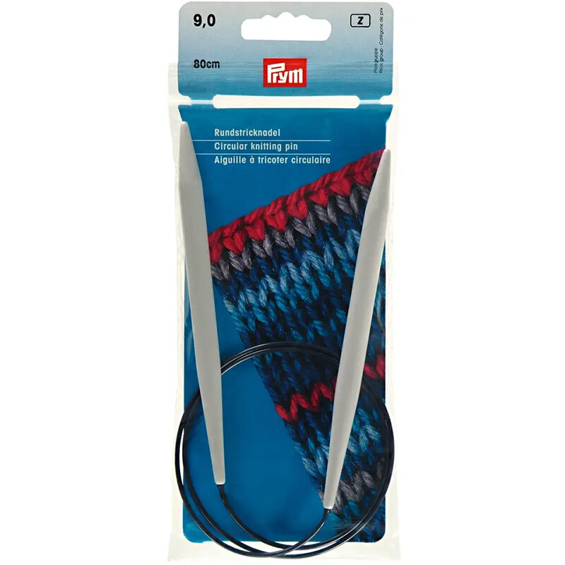 Спицы круговые 9мм/80см, Prym, 211180
