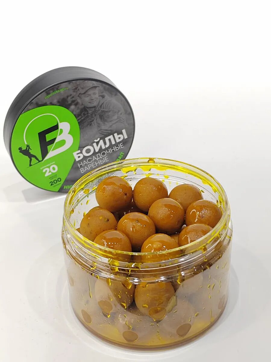 Бойлы варёные насадочные в дипе Sweet Corn 20 мм 200 гр