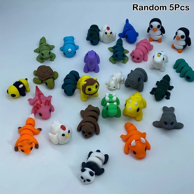 Шарнирные фигурки животных JTZTF random 5pcs
