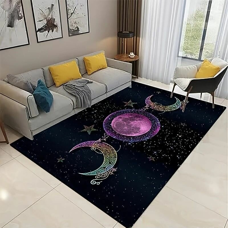 3D - черное животное кошачий рисунок противоскользящий ковер, Размер 120x160cm.3D Ковровый пол в гостиной