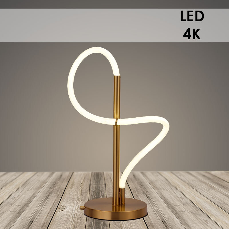 Настольная лампа светодиодная K38721/1T A BRASS латунь 24W LED 4000K h520, 24