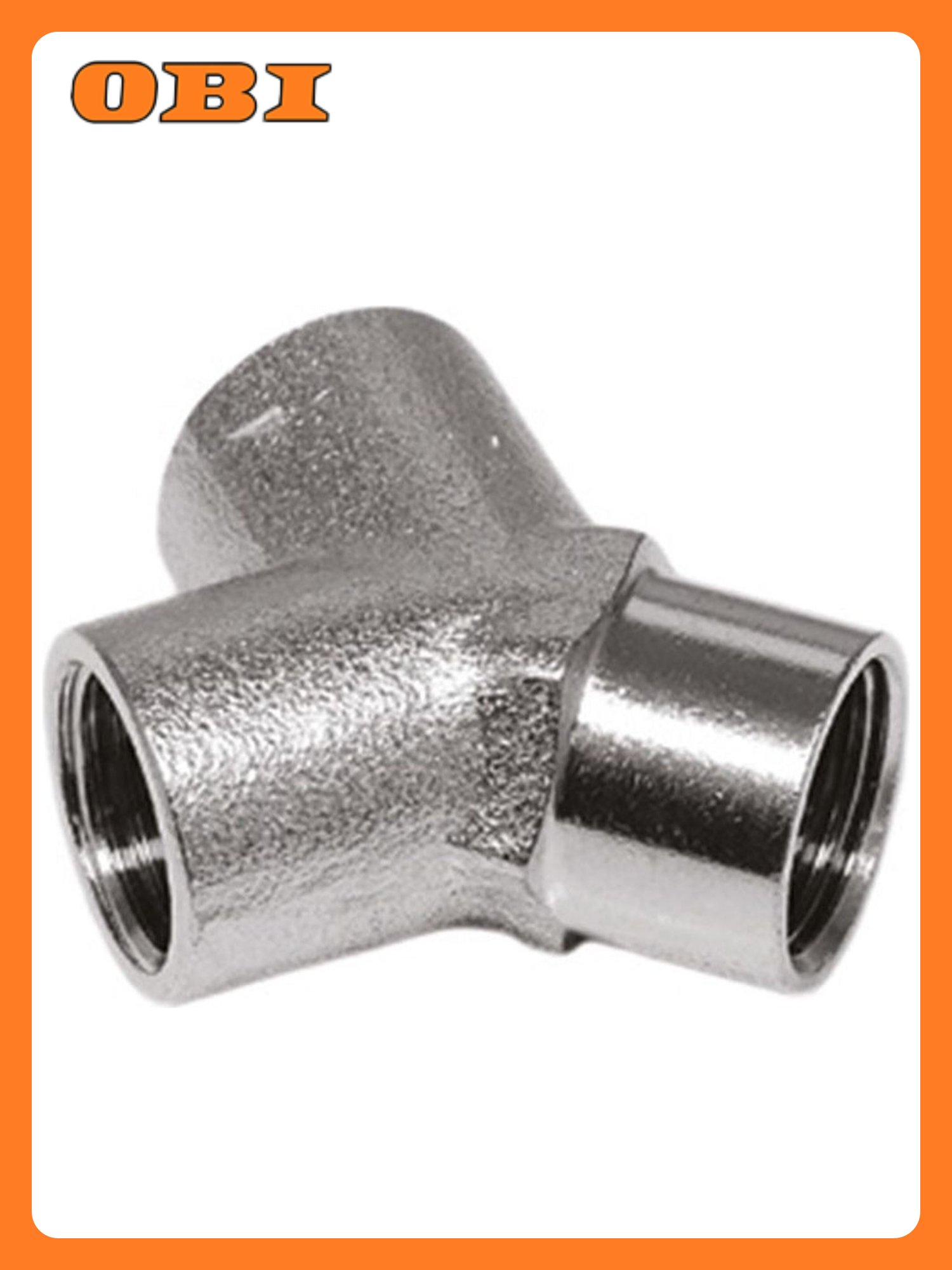 Уголок для компрессора Elitech Y-1/4"МММ, сталь, тройник, 1 шт