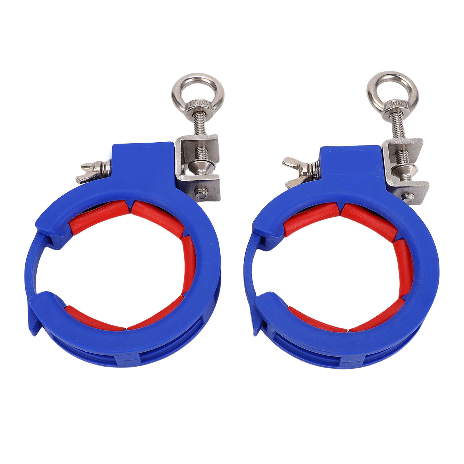 2 шт. роликовых направляющих для кабельных лотков, утолщенные нейлоновые, из нержавеющей стали, синего цвета, регулируемые, для прокладки и протяжки проводов, для наружного и внутреннего использования в углу.