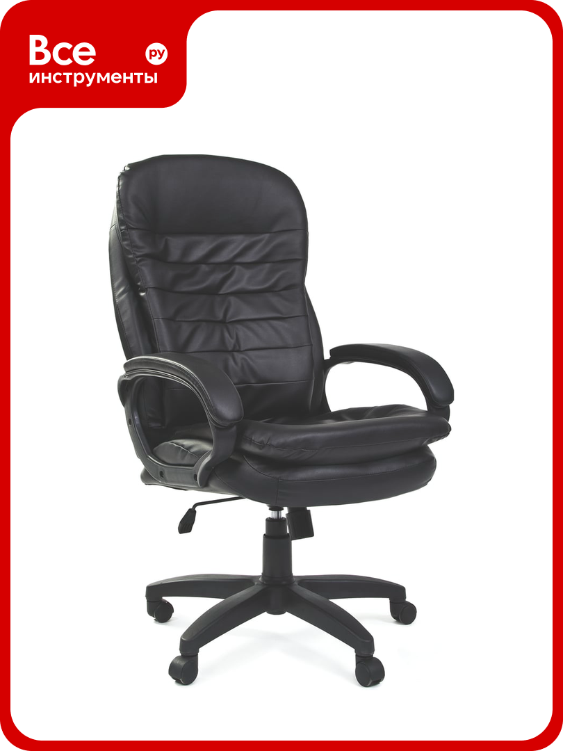 Компьютерное кресло CHAIRMAN 795 LT кожзам черный 00-07014616, для работы за компьютером
