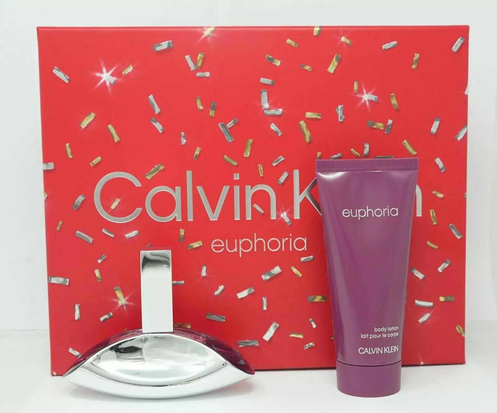 Женский подарочный парфюмерный набор C.K. Calvin Klein "Euphoria" — духи 50 мл, лосьон/крем для тела 100 мл