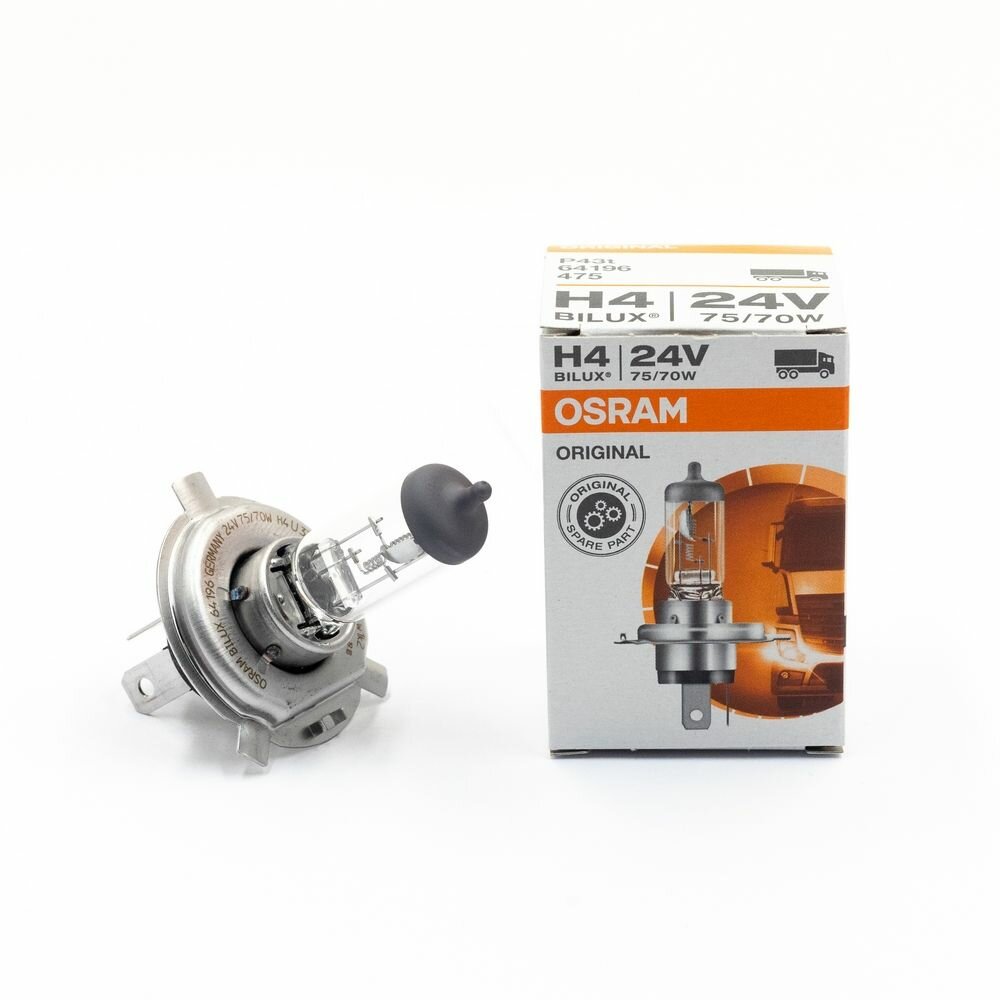 Лампа 24V H4 75/70W P43t OSRAM 1 шт. картон 64196