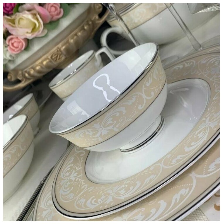 Набор из 6 салатников 11,5см джульетта Костяной фарфор 145-363 118-145-363