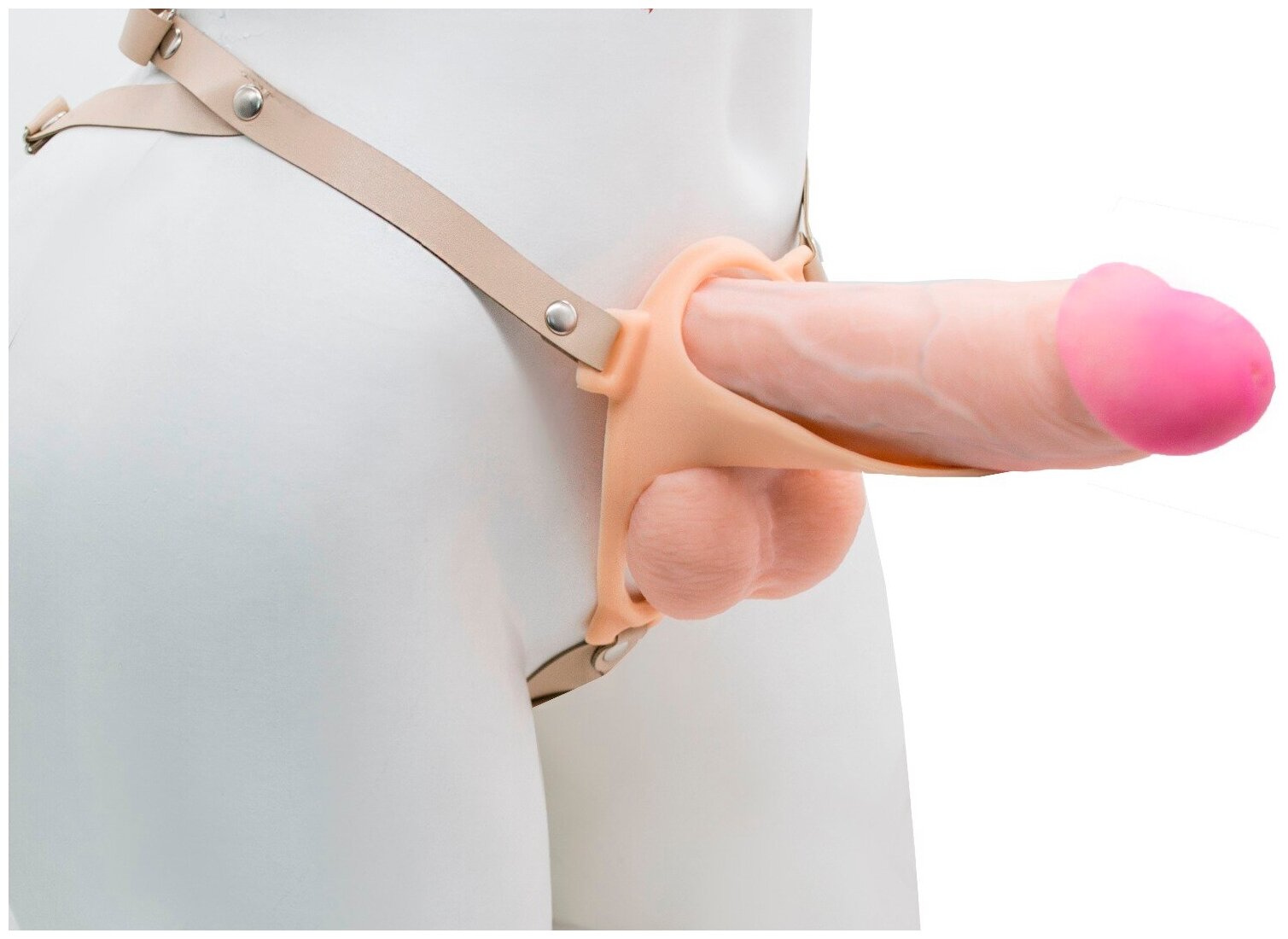 LOVETOY (А-Полимер) "Ложечка" - эректор MEN Style, Бежевый / 742403