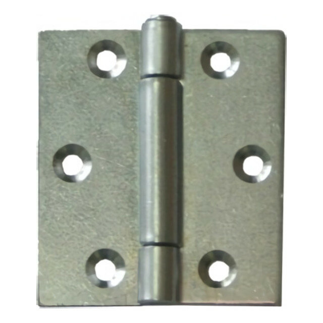 Петля карточная, для мебельных дверей, 50х45 мм, оцинкованная сталь, цинк