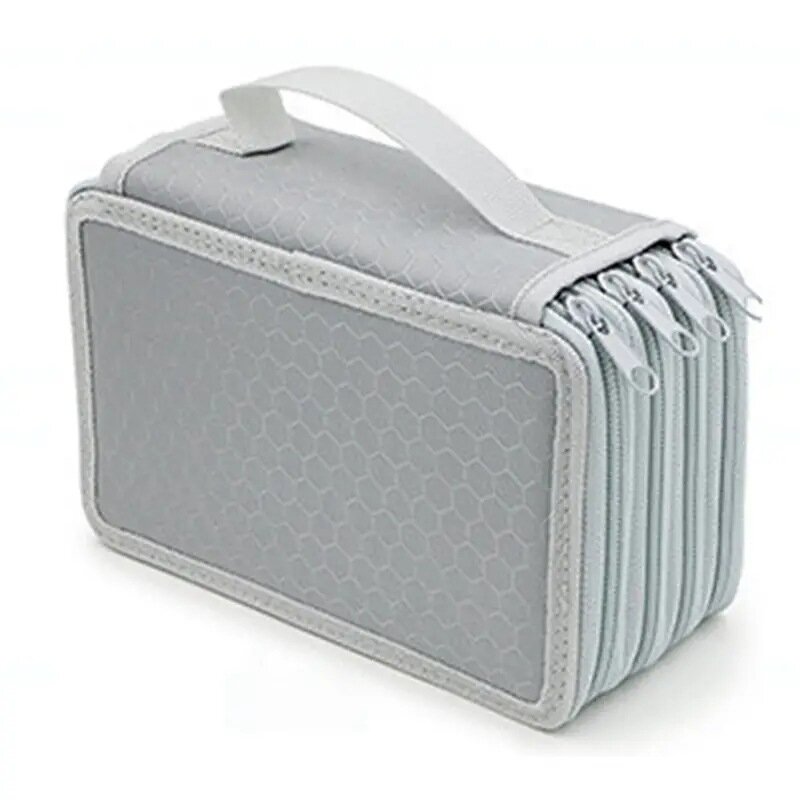 Сумка для карандашей, 24 отделения, серая