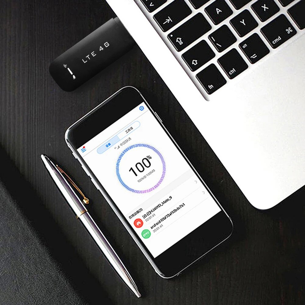 Портативный 4G Wi-Fi роутер black