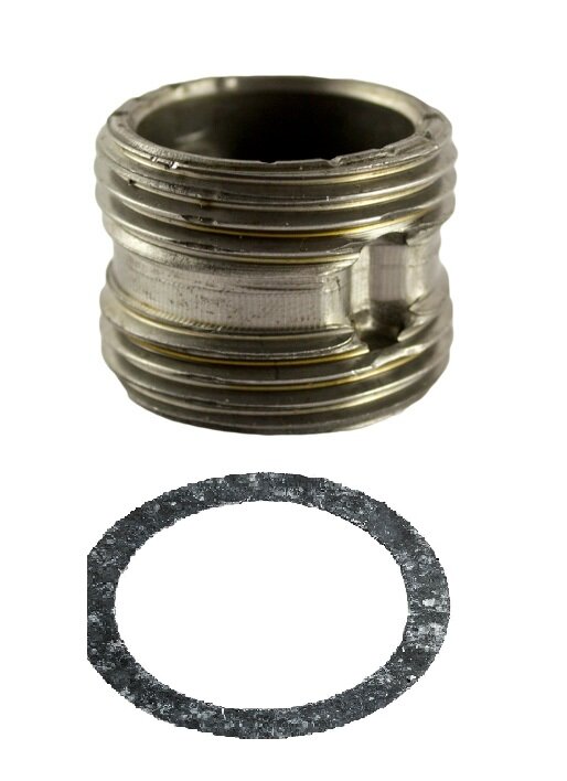 Ниппель радиаторный стальной, межсекционный 1" нар. с прокладкой паронит 1 шт STI